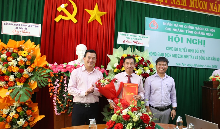 Ngân hàng Chính sách xã hội (NHCSXH) Chi nhánh tỉnh Quảng Ngãi: Công bố ...